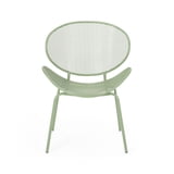 GDF Studio Poynes Outdoor Metal Mesh Shell Chairs, Set of 2, Matte ...