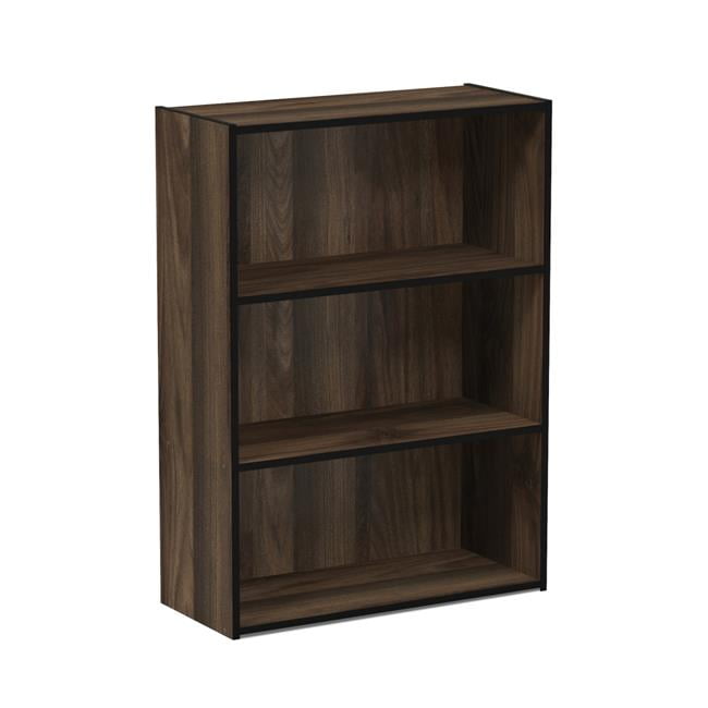 Pasir 3 Tier Open Shelf - Columbia Walnut & Black - Walmart.com