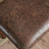 Furniture of America Jaycee Transitional Dining Bench, Walnut Finish ...