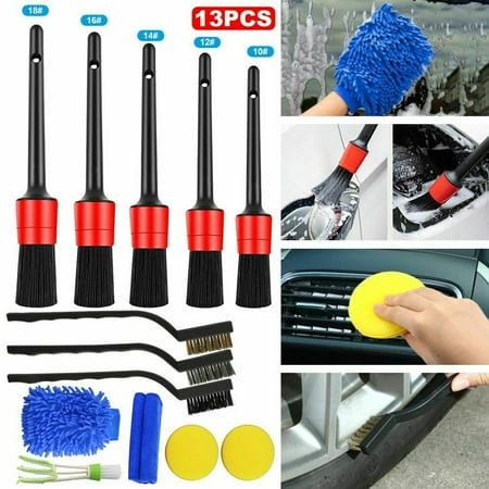 Car Detailing Brush Wash Auto Detailing Cleaning Kit Engine for Wheel ...