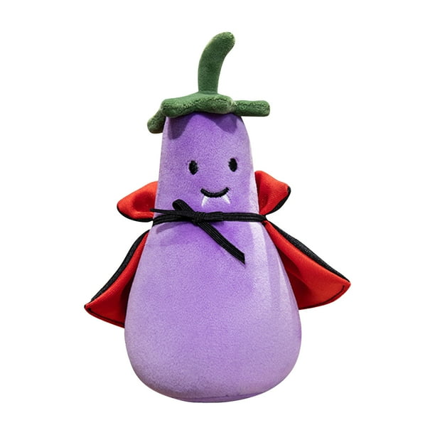Jellycat Amuseable Stuffed Toy Adorable Eggplant Plush Toy with Vampire ...