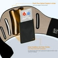JIUFENTIAN Copper Back Brace, Support System, Adjustable Fit, Size L ...