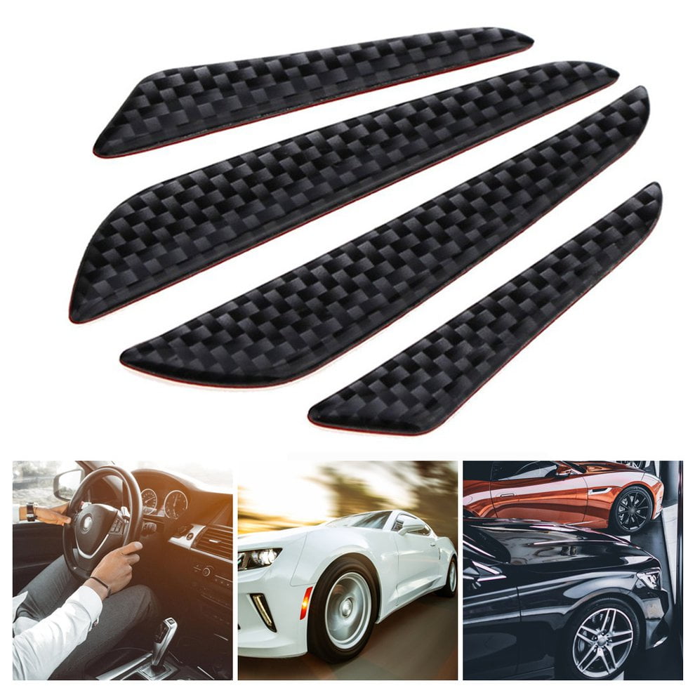 Universal Carbon Fiber Car Door Edge Guard Strip Scratchable Protective ...