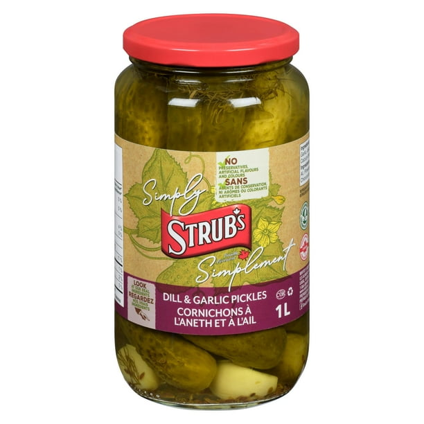 Simply Strub's Dill & Garlic Pickles, 1 litre - Walmart.ca