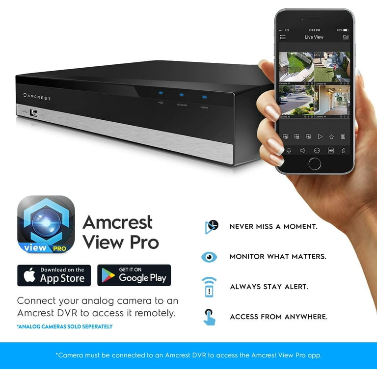 Recorder Amcrest Dvr Web Access Amcrest 4K UltraHD Channel AI DVR ...