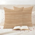 Beige Wood Grain Outdoor Pillow Covers Set of 2 Farmhouse Tree Wooden ...
