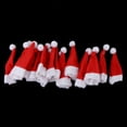 Shamjina 100 PCS Mini Christmas Hats Mini Christmas Santa Bottle Hats ...