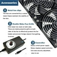 Server PC Cooling Fan 120mm 3000RPM With Controller, 12V/220V Dual ...