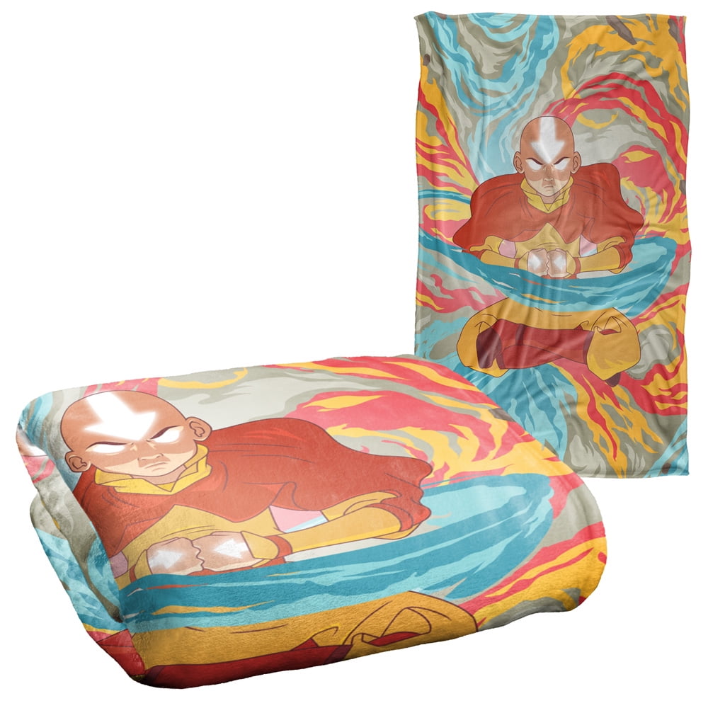 Avatar The Last Airbender Blanket, 36"x58" Avatar Aang Silky Touch ...