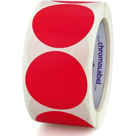 Label 1 Inch Round Permanent Color-Code Dot Stickers, 500 Per Roll ...