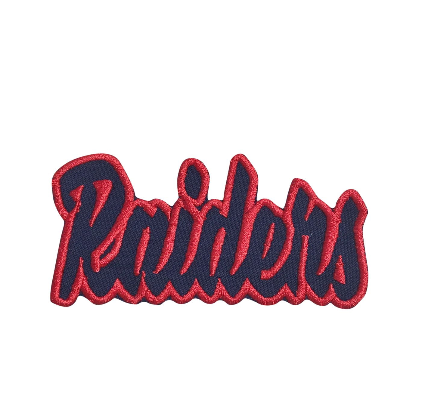 Raiders - Navy Blue/Red - Team Mascot - Words/Names - Iron on Applique ...