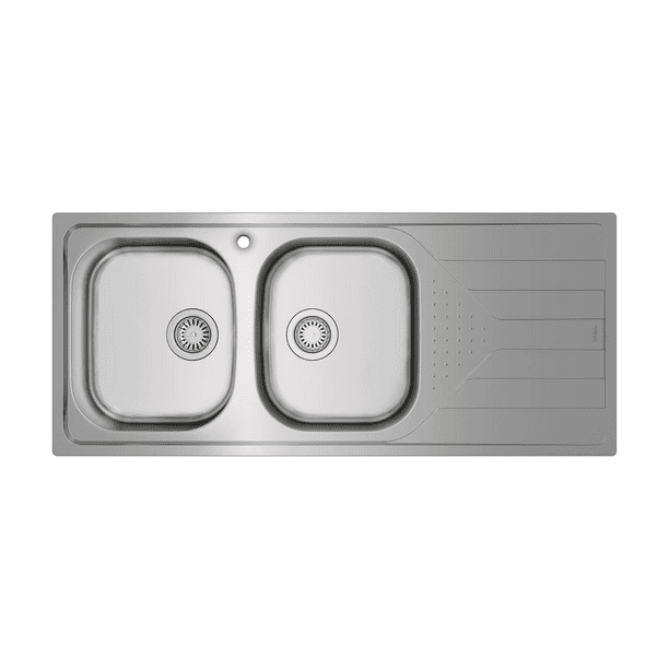 TARJA EMPOTRAR ACERO INOX TEKA UNIVERSE 80 T-XP 2B 1D DOS TINAS 34 CM Teka Para Empotrar ...