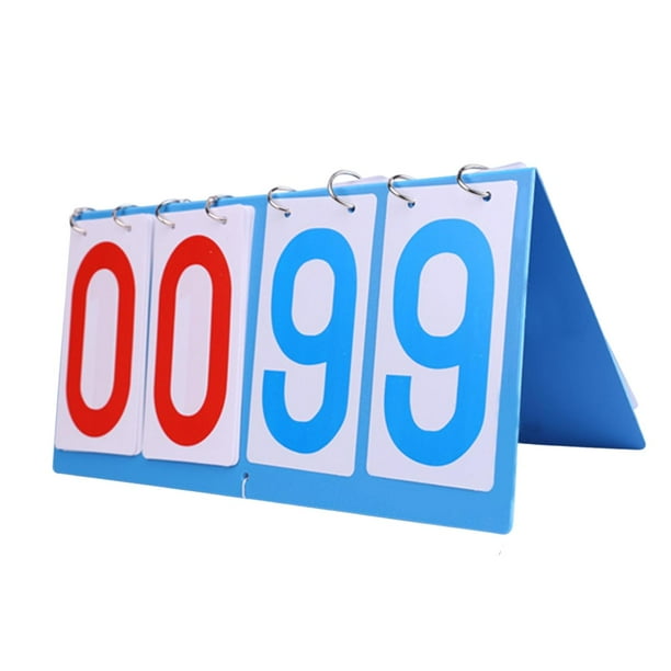 4 Digits Table Top Scoreboard Premium Foldable Easily Turn Score Turn ...