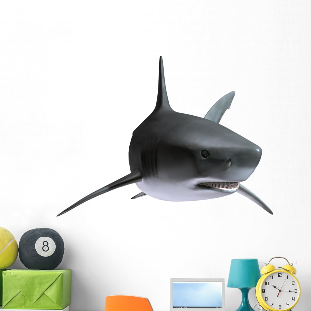 Shark Wall Decal Sticker, Wallmonkeys Peel & Stick Vinyl Graphic (48 in ...