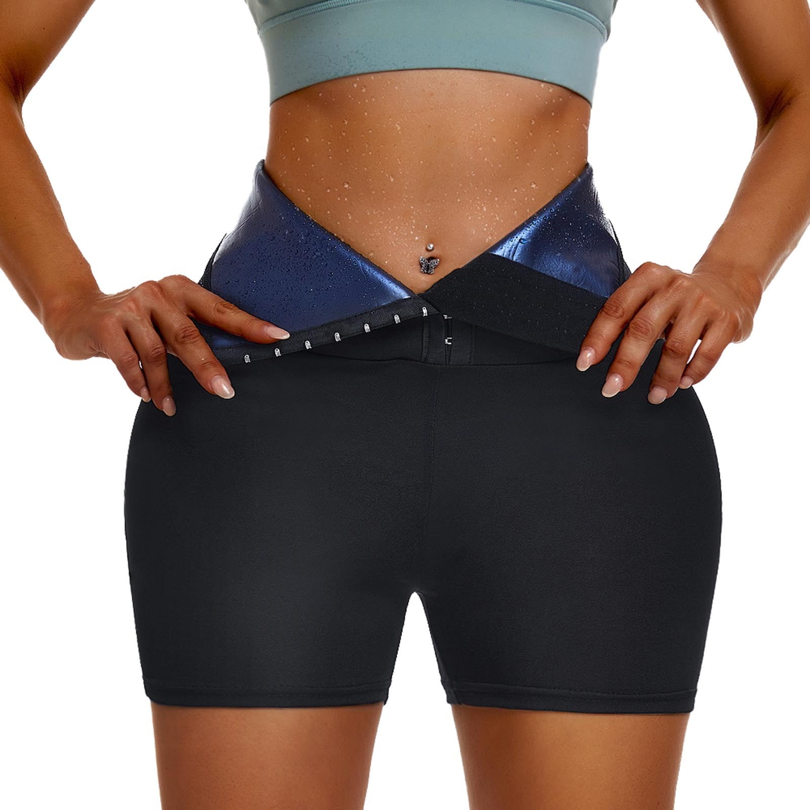 Gubotare Workout Shorts High Waist Yoga Shorts for Women with 2 Side ...