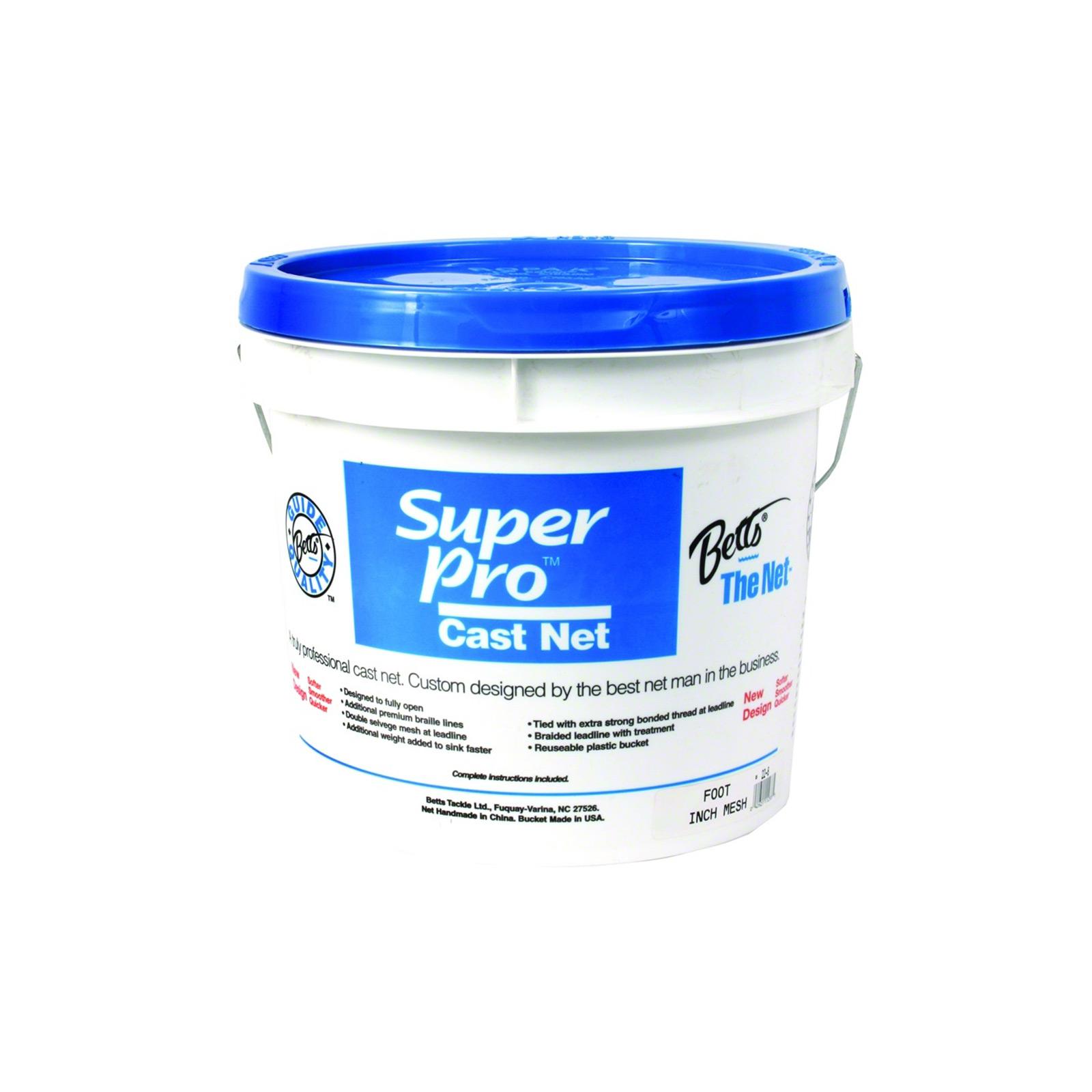 Betts Super Pro Mono Cast Net 10' 3/8" Mesh, 21-10 - Walmart.com