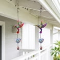 21inch Artistic Hummingbird Wind Chimes With Heart Design For Window ...