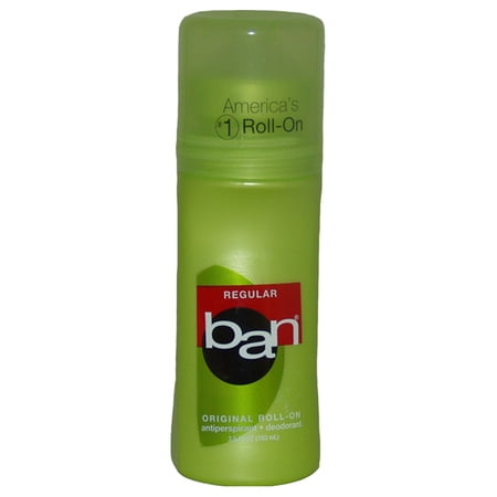 Ban Deodorant 3.5 Ounce Roll-On Anti-Perspirant Regular (103ml) (3 Pack ...