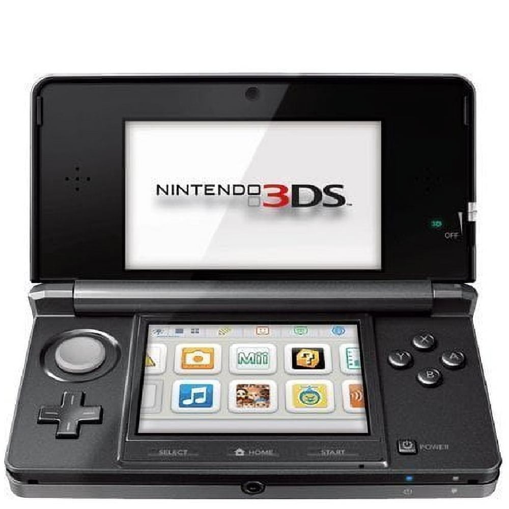 Nintendo Restored Nintendo 3DS Game Console Cosmo Black Portable 3D ...