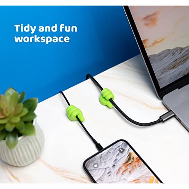 Fun Cord Holder - Clips Multifuncionales para Cable Pulgar Adhesivo (P ...