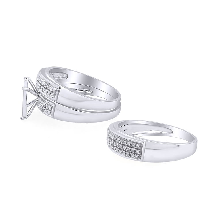Gold Wedding Ring Sets For Bride And Groom