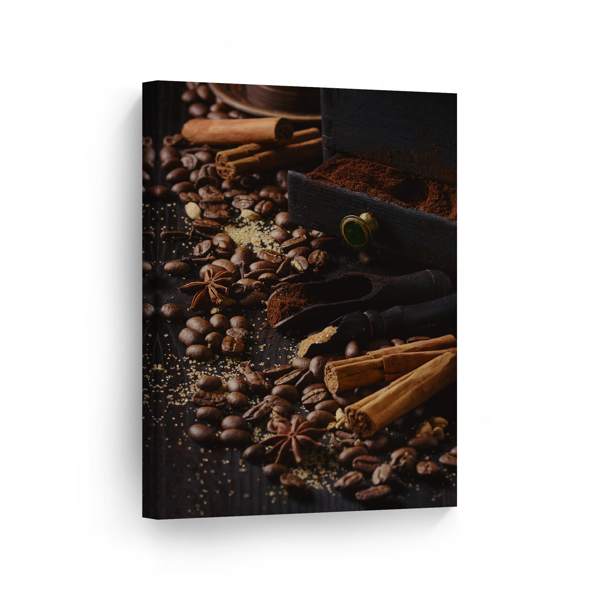 Smile Art Design Tasty Coffee Beans Cinnamon and Star Anise Kitchen ...