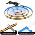 Dimmable LED Recessed Lighting Kit,6PCS 12V Black COB LED Strip Lights ...