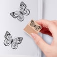 1Pc Beechwood Stamps with 1Pc Resin Stamp Sheet Square Scrapbook ...