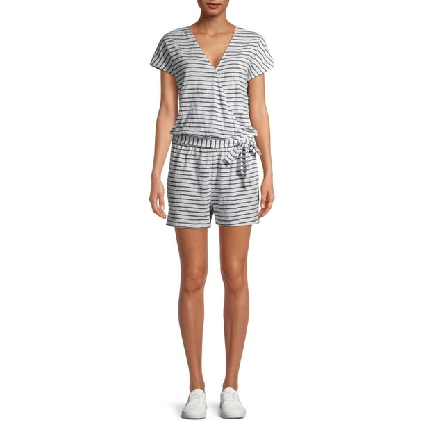 TIME AND TRU WOMEN`S KNIT ROMPER - Walmart.com