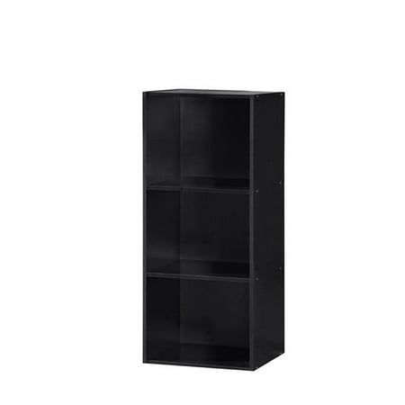 Hodedah HID3WD BLACK 3 Shelf Bookcase - Black | Walmart Canada
