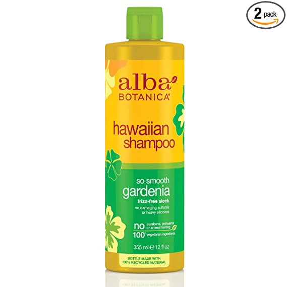 Alba Botanica So Smooth Shampoo, Gardenia, 12 Oz (Packaging May Vary ...