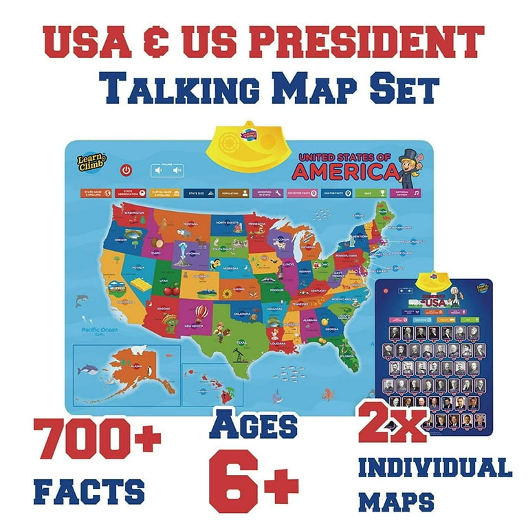 United States Interactive Map For Kids Over 700 Facts, 45% OFF
