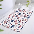 4th of July American Flag Bath Mat Independence Patriotic Day Firework ...