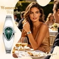 Avaner Women's Silver Bracelet Watches: Elegant Teardrop Dial Analog ...
