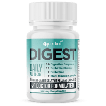 Doctor's Best Daily Complete Digestion Digest Complex Supplements, Non ...