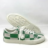 Converse One Star Low Top Suede Checker White Green Sneakers 172353C ...