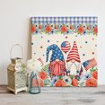 American Flag Stripe Star Gnome Canvas Artwork Painting Art, Retro ...