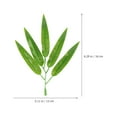 RENACLIPY 30Pcs Artificial Bamboo Leaves Fake Leaf Stems for Decorating ...