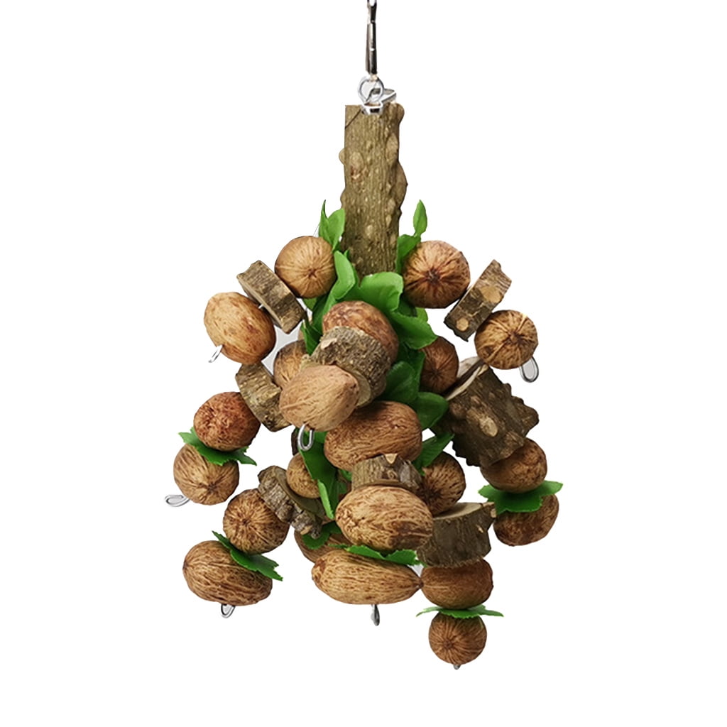 SIEYIO Parrot Chewing Blocks Nuts Strings Wood Sticks Toys Best for ...