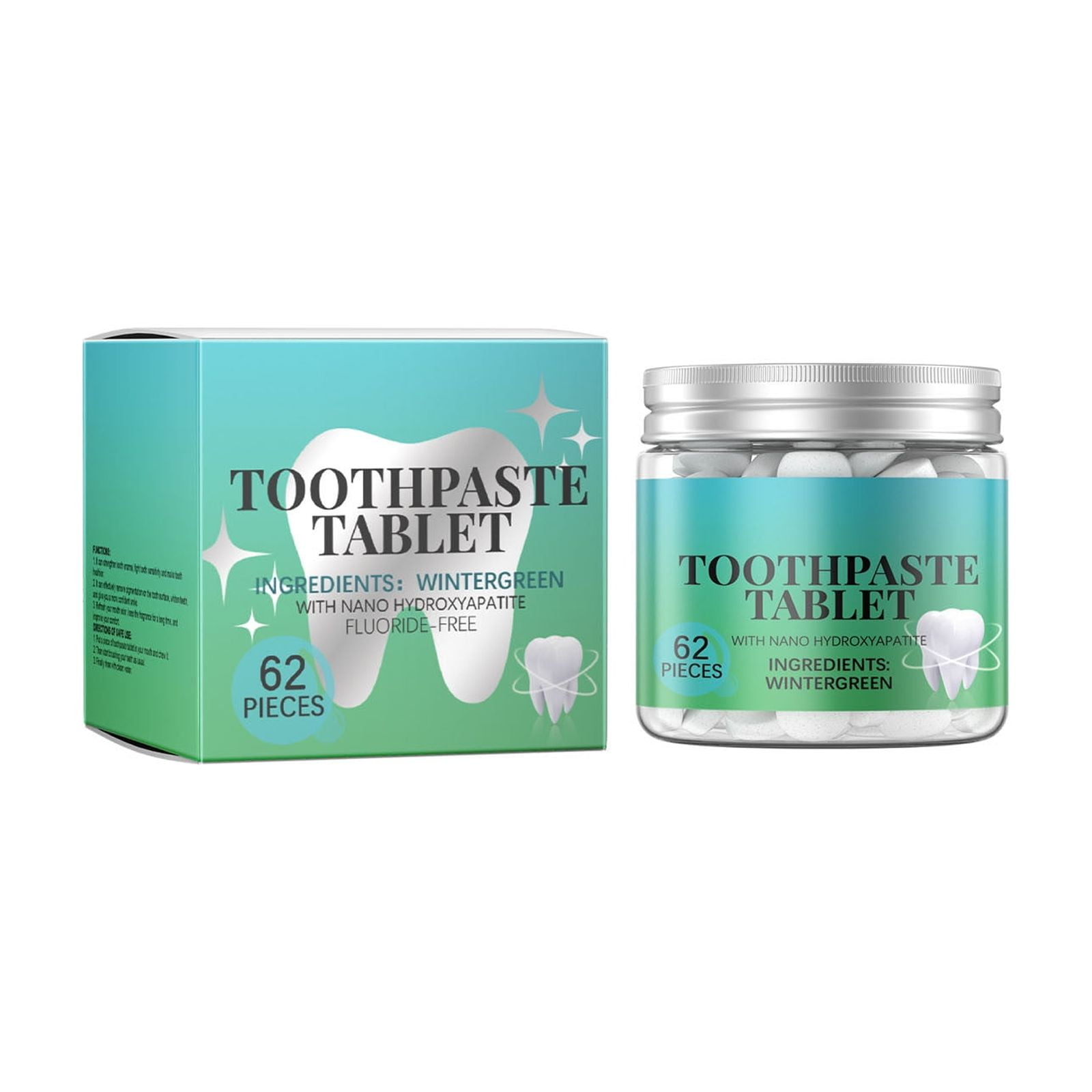 TechWave Toothpaste Tablets Peppermint Chewable Toothpaste Tablets For ...