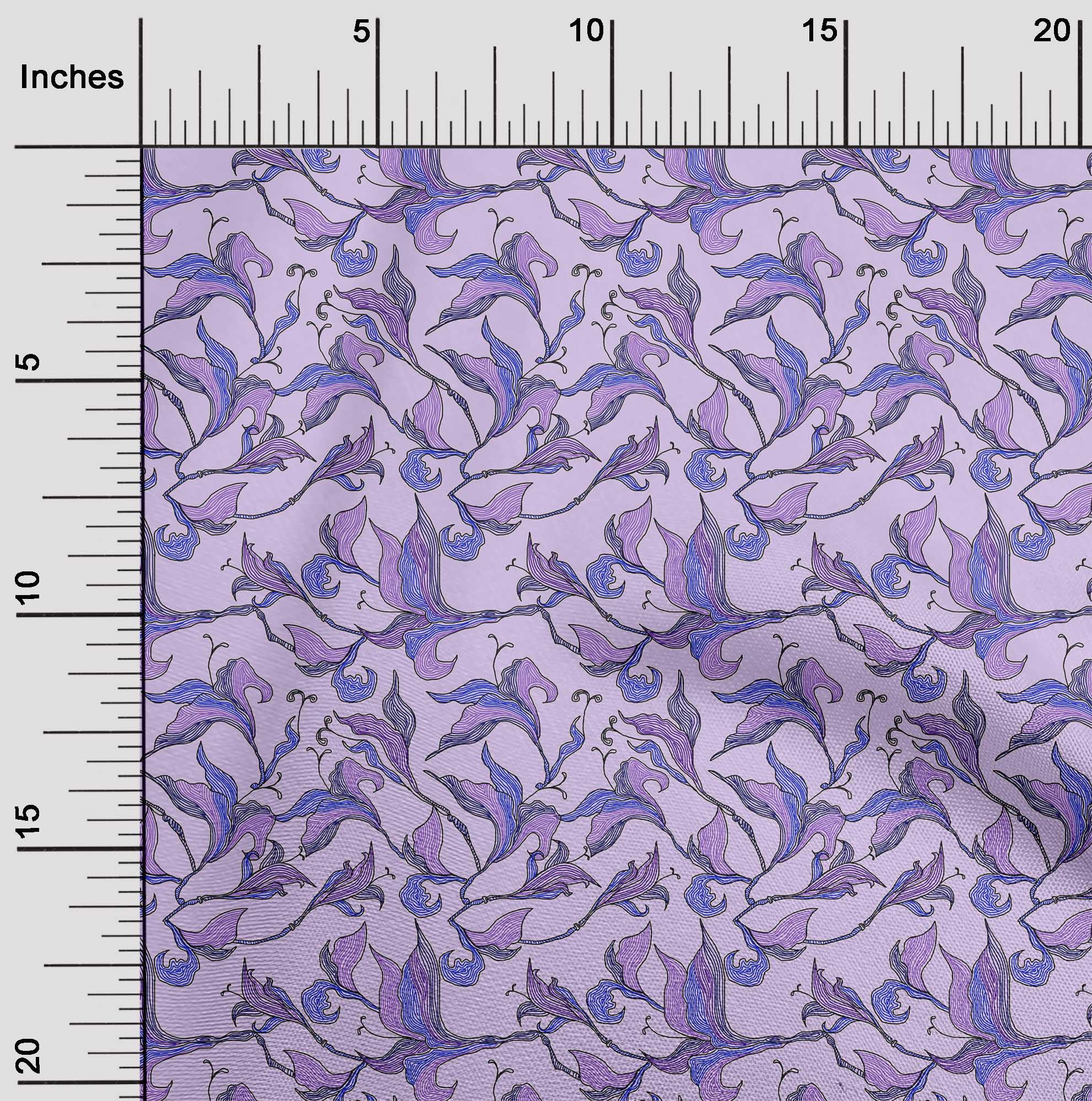 oneOone Silk Tabby Light Purple Fabric Flower Artistic Fabric For ...