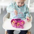 Bumkins Baby and Toddler Silicone Grip Dish, Kids Plate for Ages 6 ...