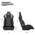 MoNiBloom Racing Gaming Seat + Simulator Cockpit Set for Logitech, PS5 ...