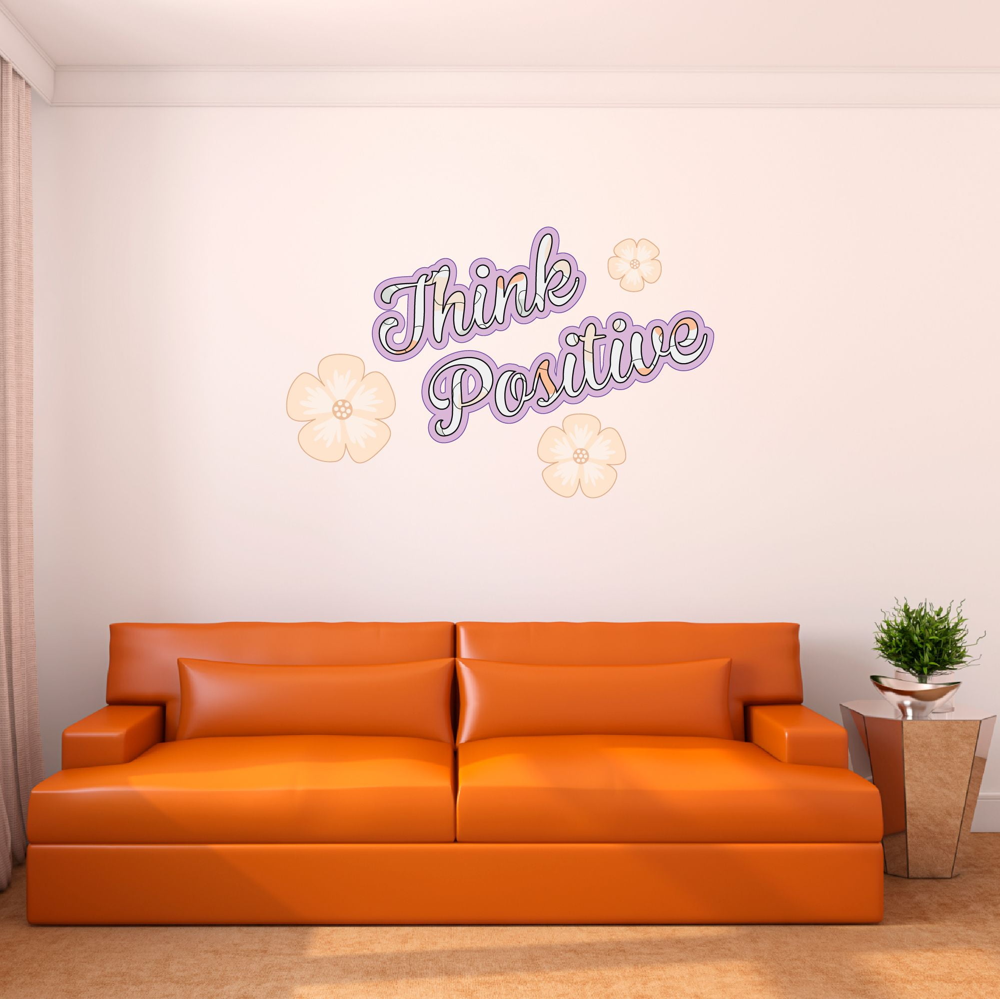 Danish Pastel Wall Decal Inspirational Saying With Pastel Coloured