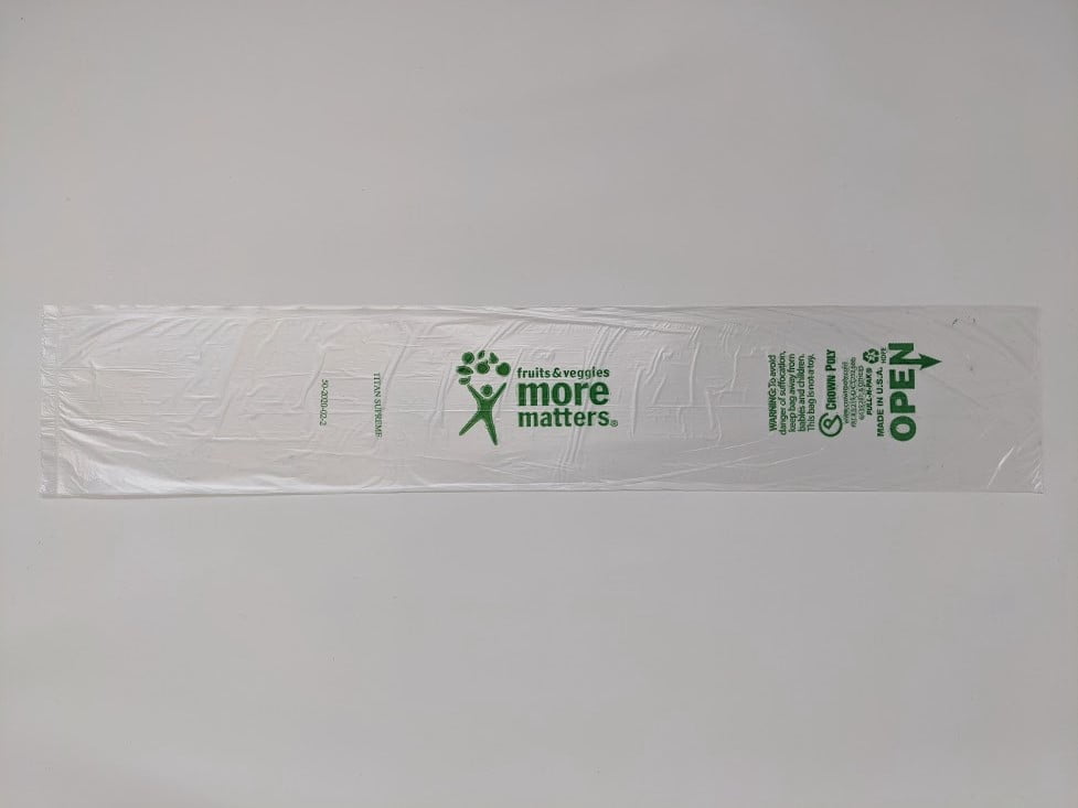 Crown Poly Pull-N-Pak Self Opening Star Sealed Bottom HMW-HDPE Produce ...