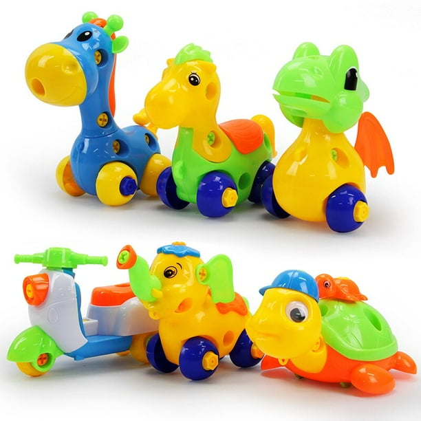 DIY Cartoon Disassembly Assembly 3D Puzzle Toy Screw Nut Group Kids ...