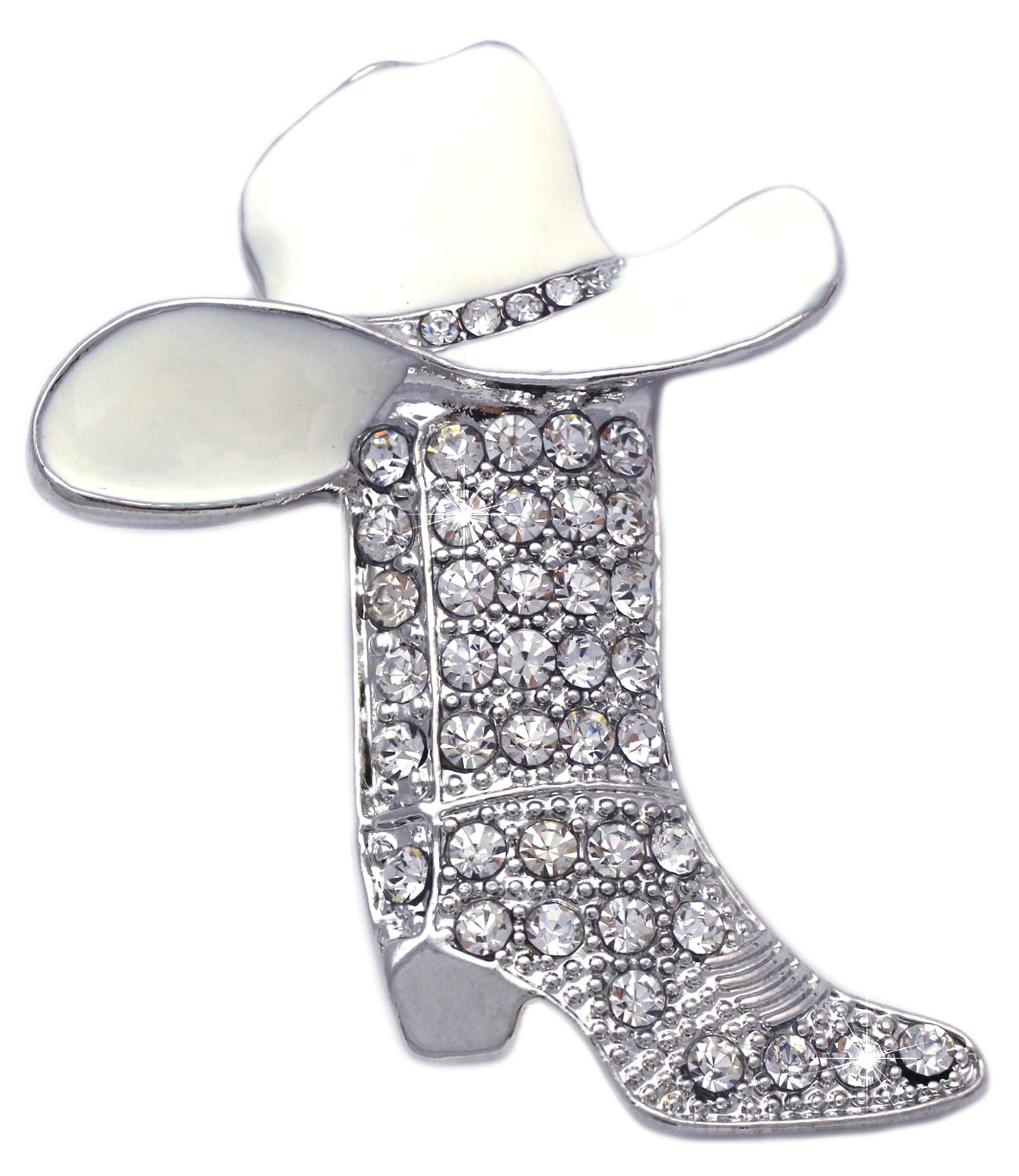 cocojewelry Western Cowboy Cowgirl Hat Boot Brooch Pin Woman Jewelry ...