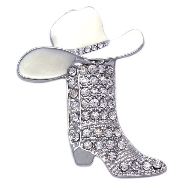 Cocojewelry - cocojewelry Western Cowboy Cowgirl Hat Boot Brooch Pin ...