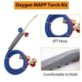 iMeshbean Oxygen MAPP Torch Kit W/ Pressure Meter W/ Tank Support ...