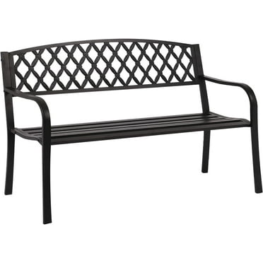 Garden Bench 500 Lb Heavy Duty & Durable 2-3 People Patio Bench Outdoor ...